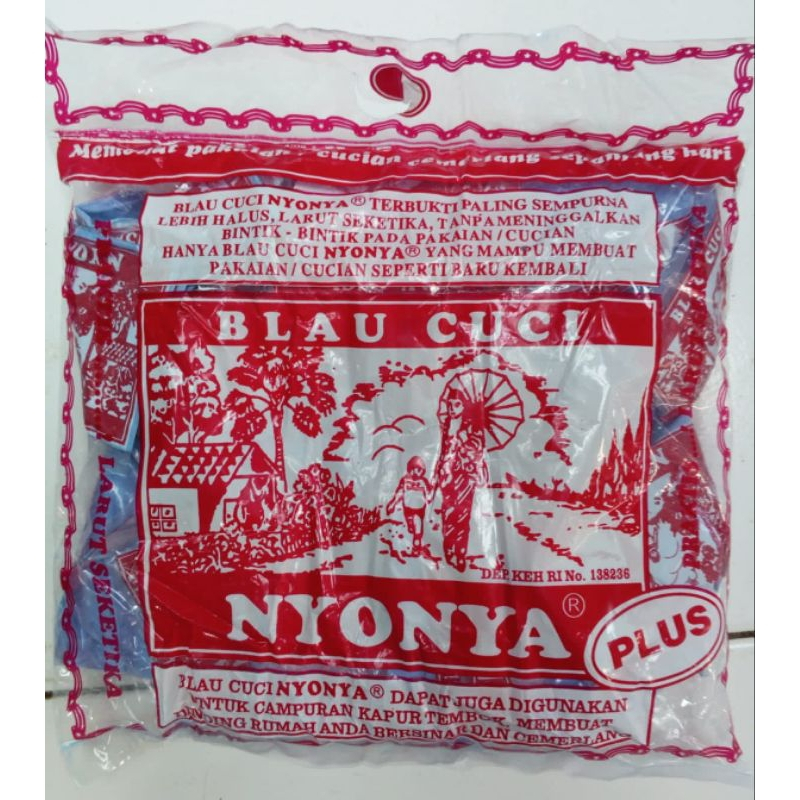 Jual Bilao Cap NYONYA atau Blau Cuci Cap NYONYA Plus isi 30 Sachet ...