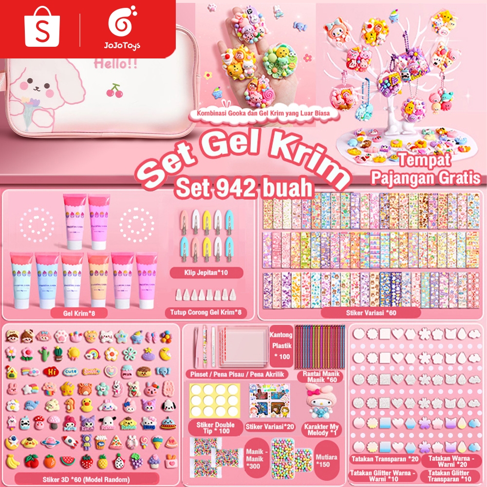 Jual Jojotoy 942pcs DIY Gantungan Kunci DIY Guka Set + Display Braket ...