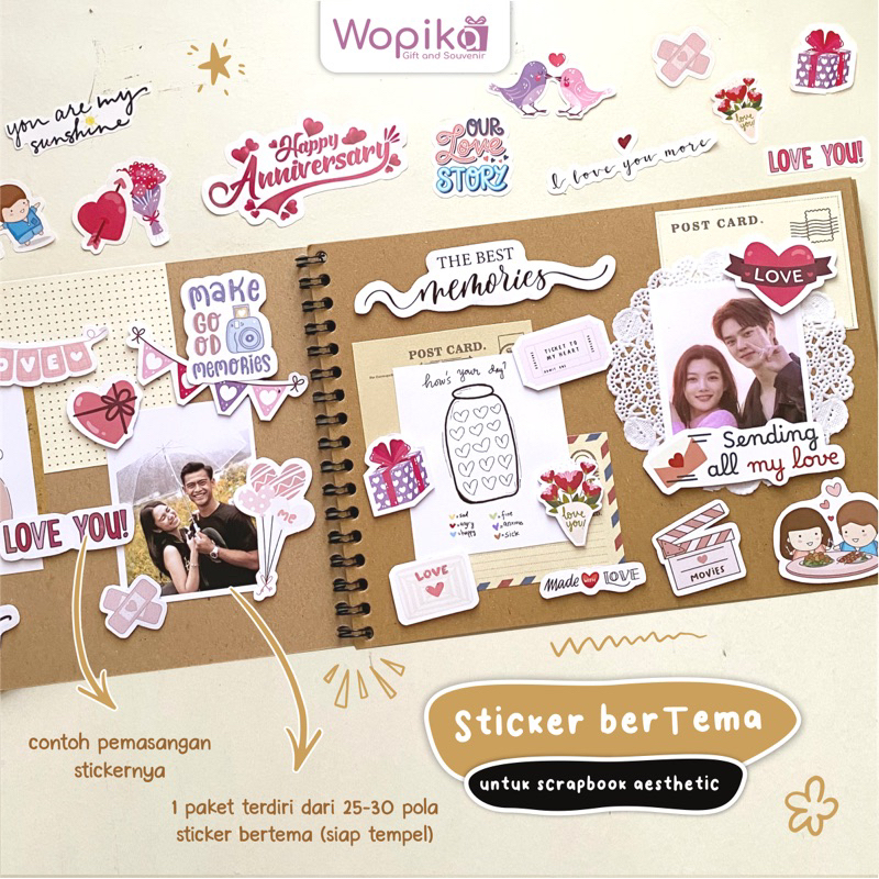 Jual STICKER SCRAPBOOK KIT JOURNALING KIT JURNAL KIT AESTHETIC (sticker ...
