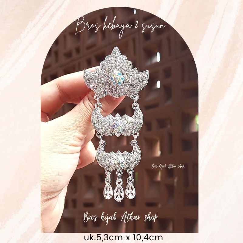 Jual Bros Kebaya Gold Emas Perak Kutubaru 3 Susun Bross Kutu Baru Tumpuk khas Etnik Jawa Pesta ...