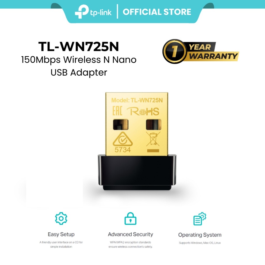 Jual TP-Link TL-WN725N USB WIFI Adapter WIFI RECEIVER 150Mbps Wireless N Nano Wi-Fi USB 2.0 ...