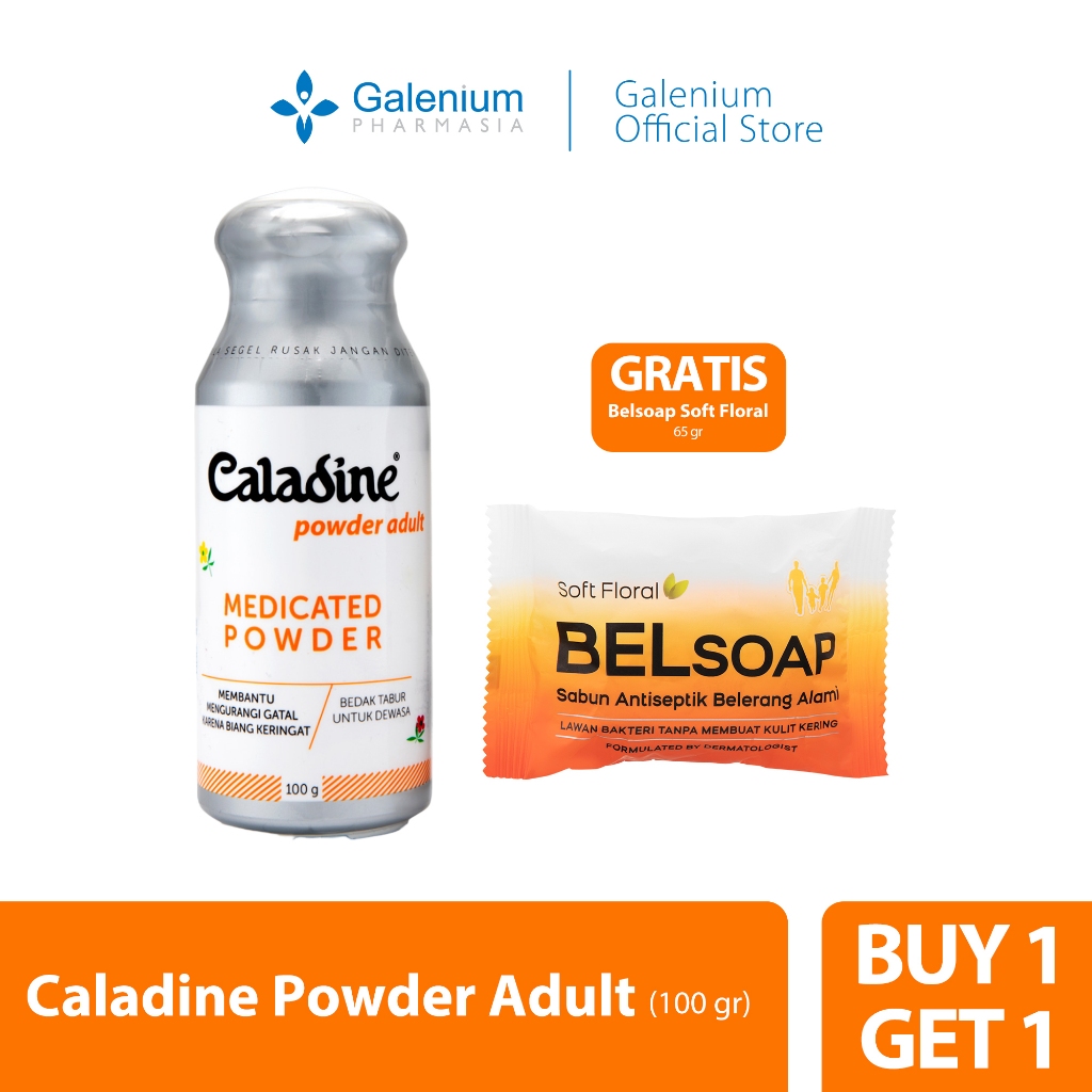 Jual Beli 1 Caladine Powder Adult Bedak Gatal Biang Keringat dan Bau ...
