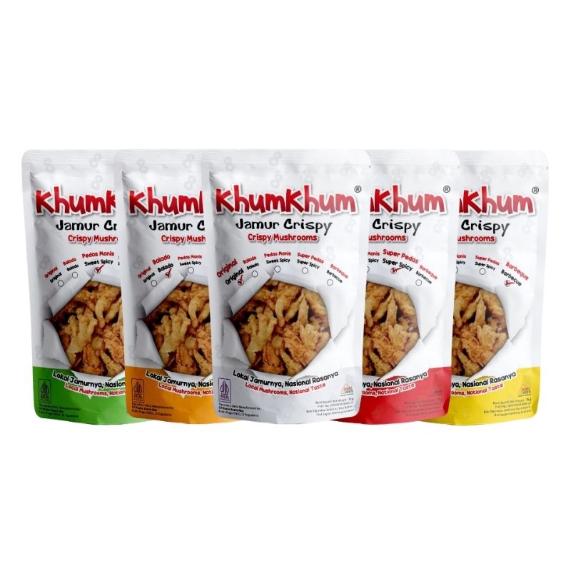 Jual KhumKhum Jamur Crispy Mushroom 75 gram Khum Free Bubble Wrap ...