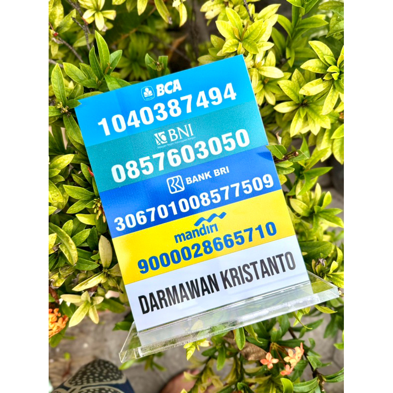 Jual UKURAN 20x15 AKRILIK MEJA TEBAL BISA CUSTOM REKENING | Shopee ...