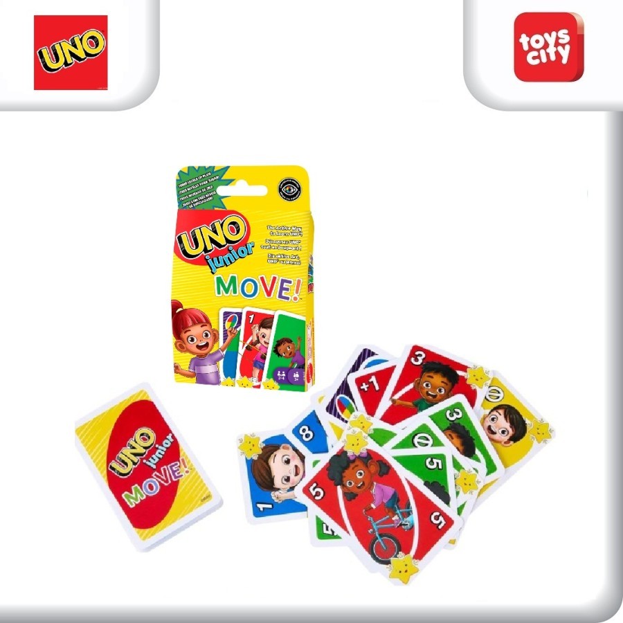 Jual Mattel Games UNO Junior Move! Card Game for Kids with Active Play ...