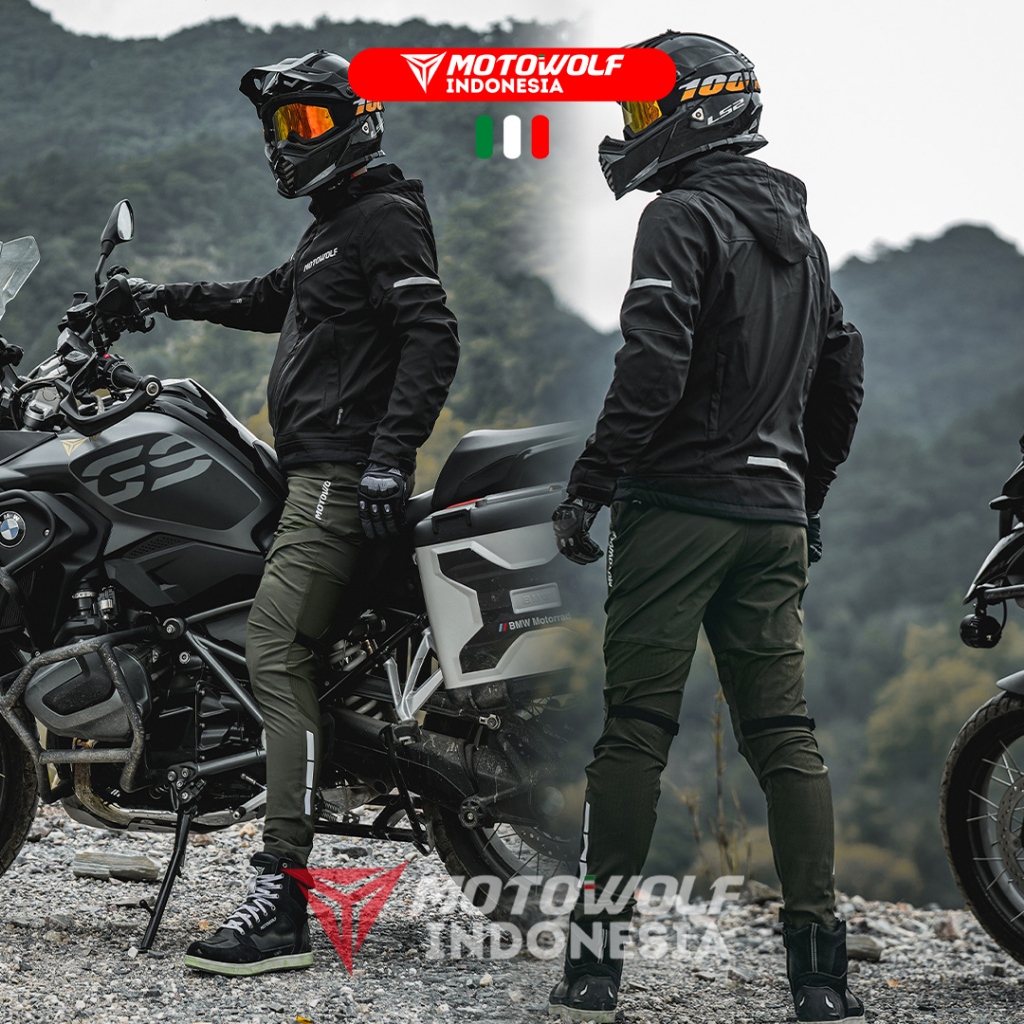 Jual Motowolf Celana Touring Motor Mesh Water Repellent Protector ...