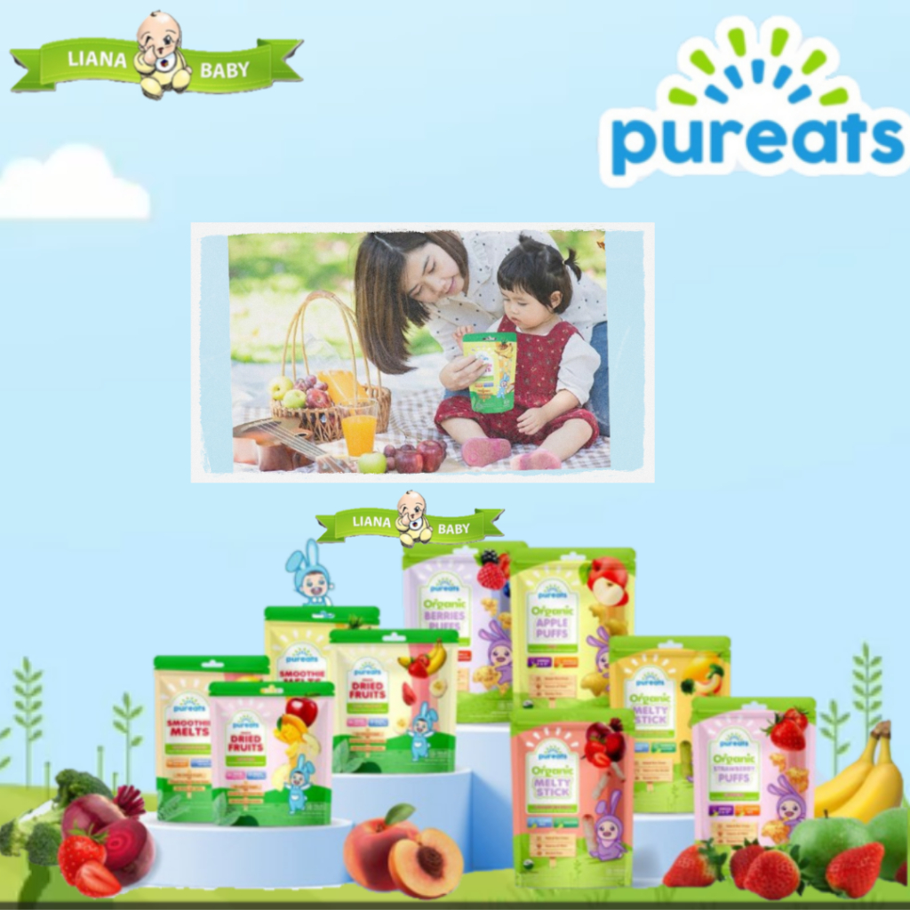 Jual SNAC32 PUREATS SNACK SMOOTHIE MELTS/MELTY STICK/PUFF/DRIED FRUIT/CRACKERS/ SNACK /CAMILAN ...