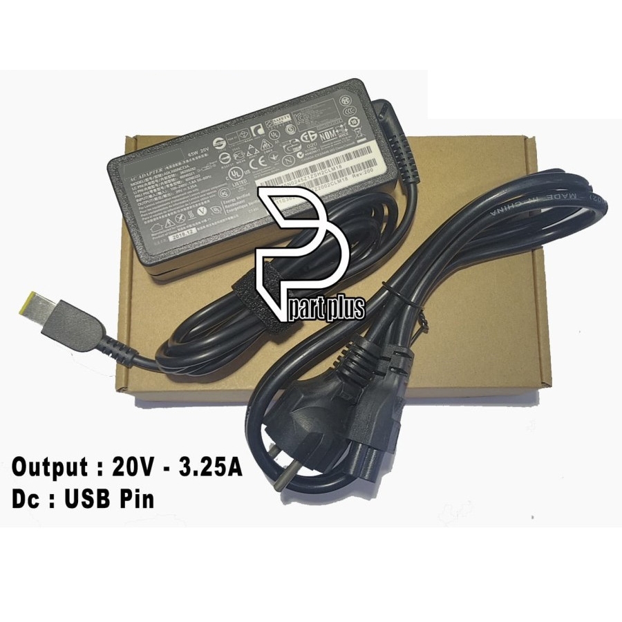 Jual Adaptor Charger Laptop T470s T470 T460 T460s T450 T450s 3.25a Usb ...