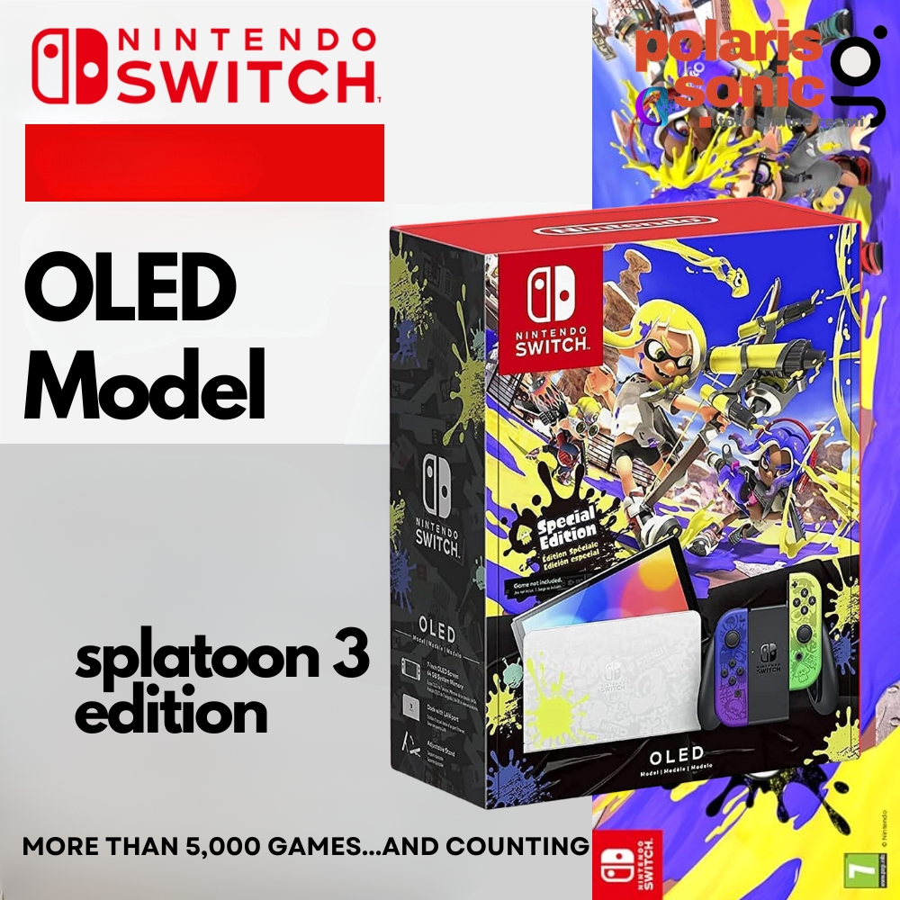 Jual Nintendo Switch OLED Splatoon 3 Limited Edition Console Garansi ...