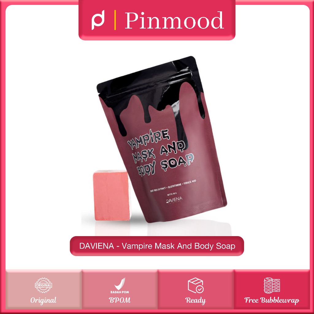 Jual DAVIENA - VAMPIRE MASK AND BODY SOAP ( 80 g ) - Sabun Mandi Masker ...