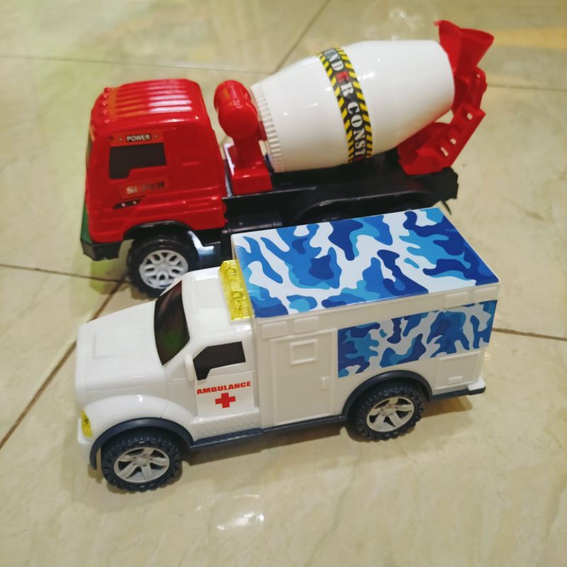 Jual MOBIL VAN AMBULAN MAINAN ANAK SIMULASI KOTA | Shopee Indonesia