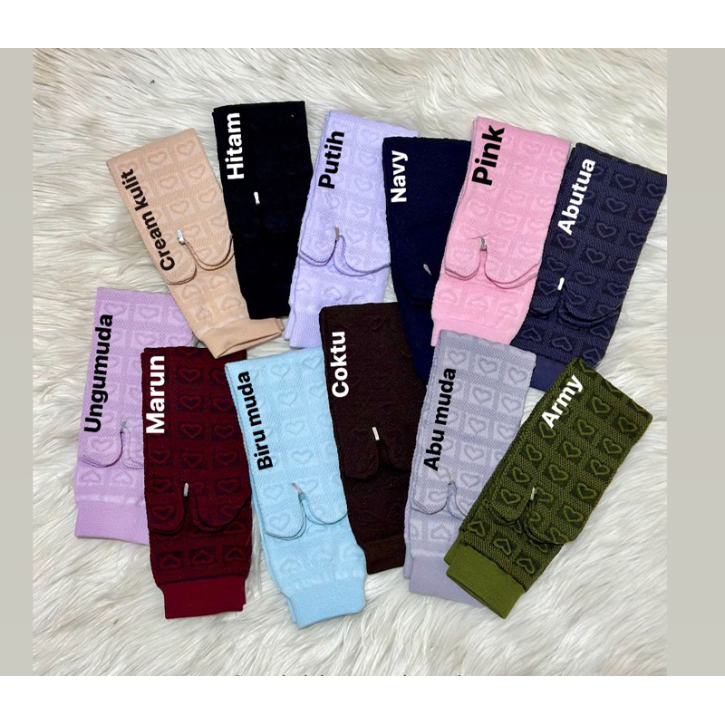 Jual KAOSKAKI JEMPOL NYLON EMBOSS LOVE(Kemas rapi) | Shopee Indonesia