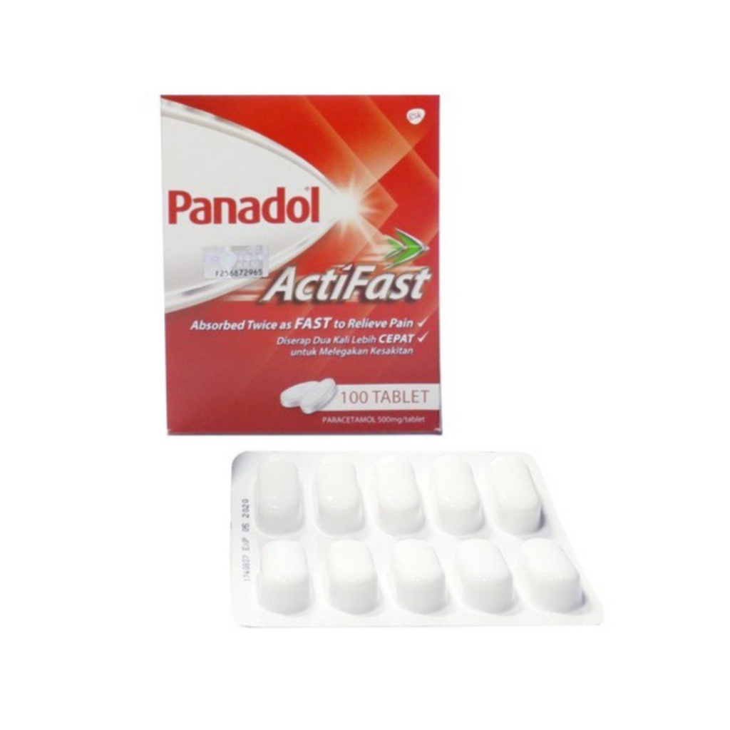 Jual Panadol actifast original 10 tablet caplet kaplet tab 1 papan ...