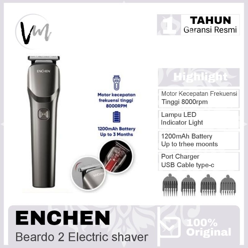 Jual ENCHEN Clipper Beardo 2 Powerful & Durable Motor Ultra Sharp All ...