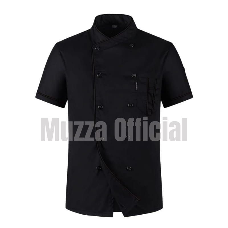 Jual Baju Koki Seragam Chef Kemeja Koki Unisex Lengan Pendek | Shopee ...