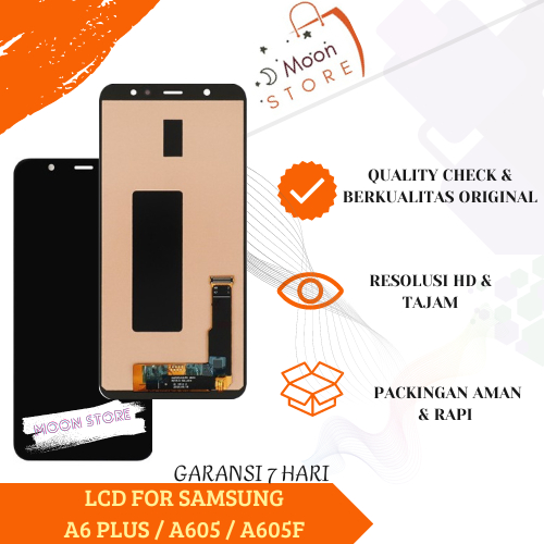 Jual LCD SAMSUNG GALAXY A6 PLUS / A605 PERSISI TOUCHSCREEN ORIGINAL COMPLETE | Shopee Indonesia
