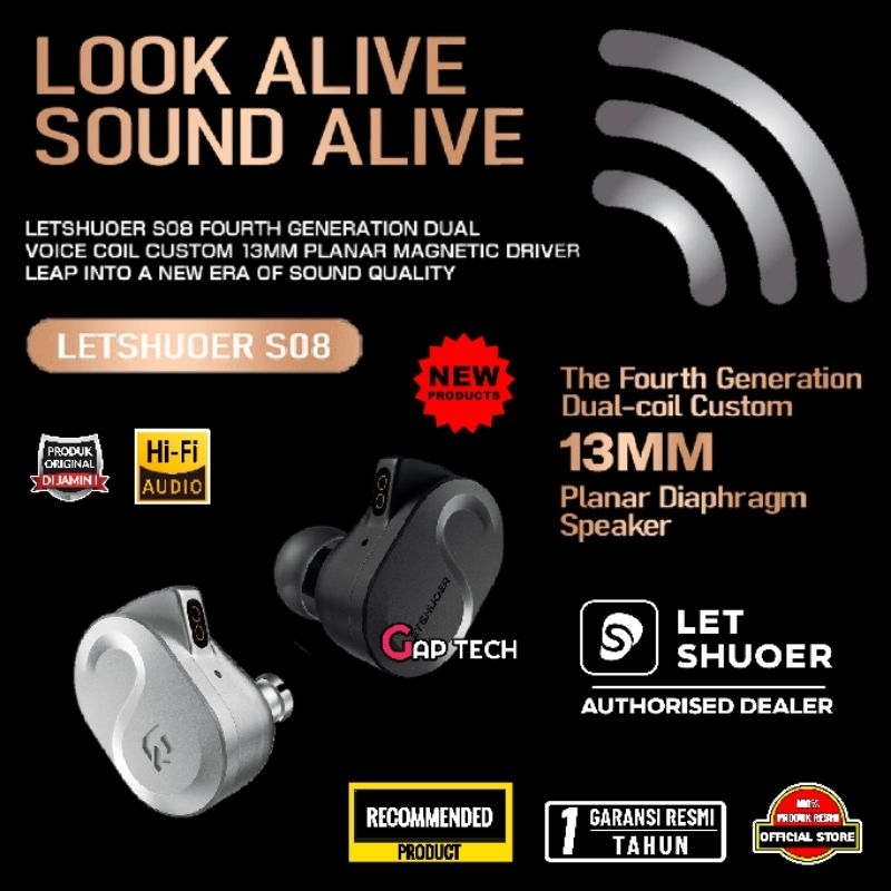 Jual Letshuoer S08 / S 08 Fourth Generation Dual Voice Coil Custom 13mm ...