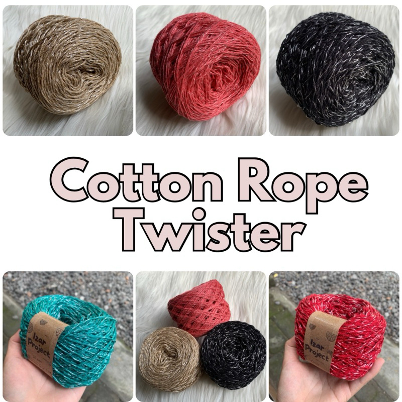 Jual Cotton Rope Twister - Tali Kur Lilit - Benang Pita lilit | Shopee ...