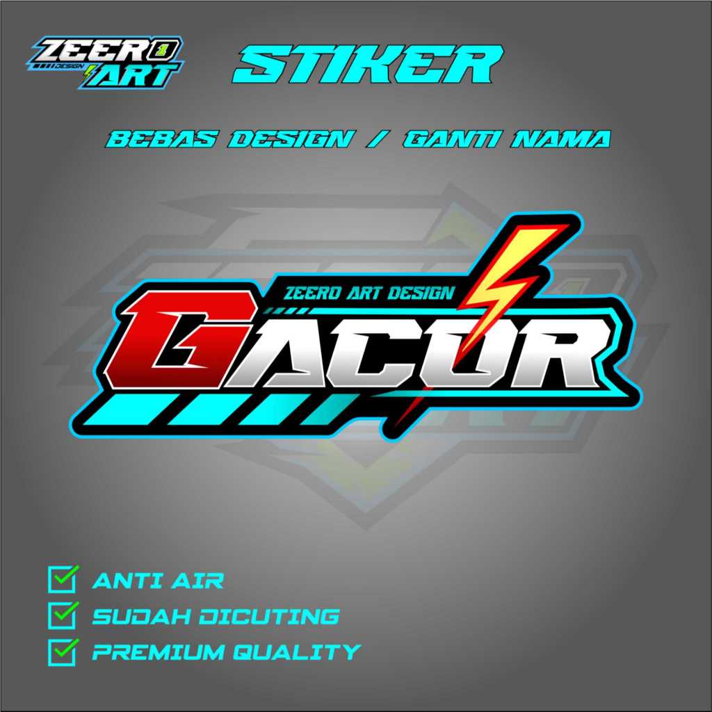 Jual Stiker Racing Viral Gacor / Setiker /sticker / setiker sepeda ...