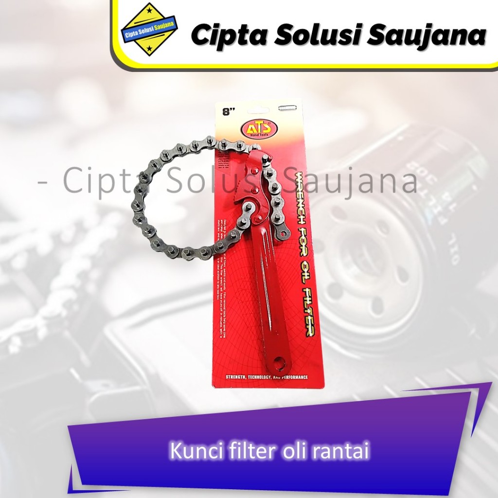 Jual ATS RANTAI KUNCI FILTER OLI MOBIL 8" KUNCI FILTER SOLAR ALAT ...