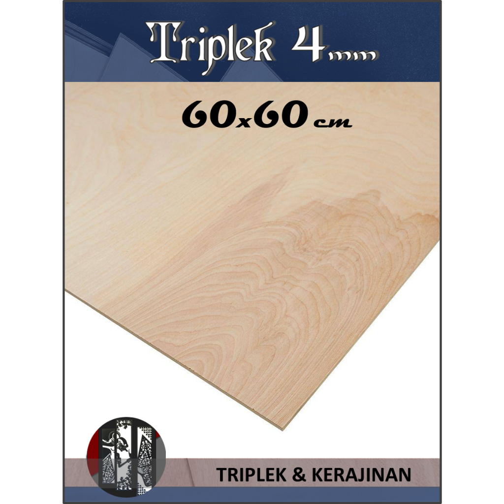 Jual Triplek 4mm 60x60 cm (Plywood Multiplek 4 mm 60x60cm | 60 x 60 cm ...