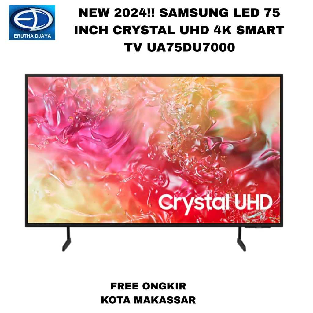 Jual SAMSUNG LED 75 INCH CRYSTAL UHD 4K SMART TV 75DU7000 | Shopee Indonesia