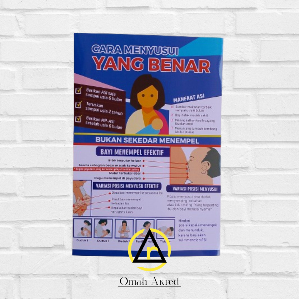 Jual Poster Cara Menyusui Yang Benar - ASI - Poster Kebidanan - Poster ...