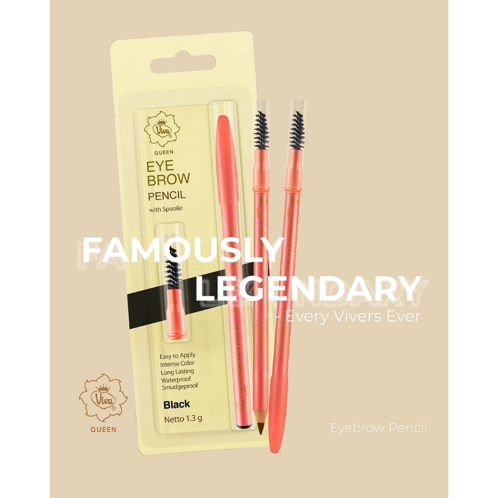 Jual VIVA QUEEN EYEBROW PENCIL ALIS Original WATERPROOF | Shopee Indonesia