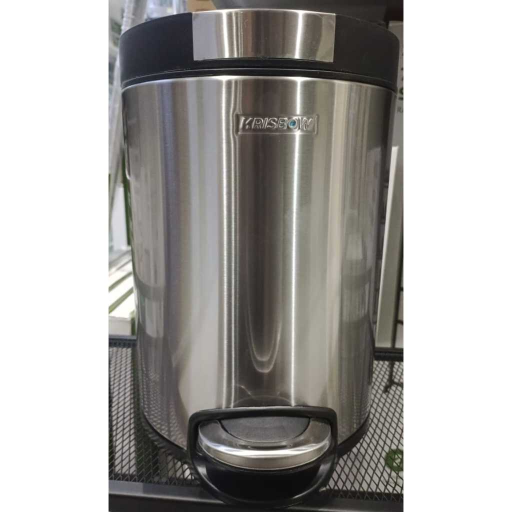 Jual KRISBOW TONG SAMPAH INJAK STAINLESS STEEL ORIGINAL 7 LITER ...