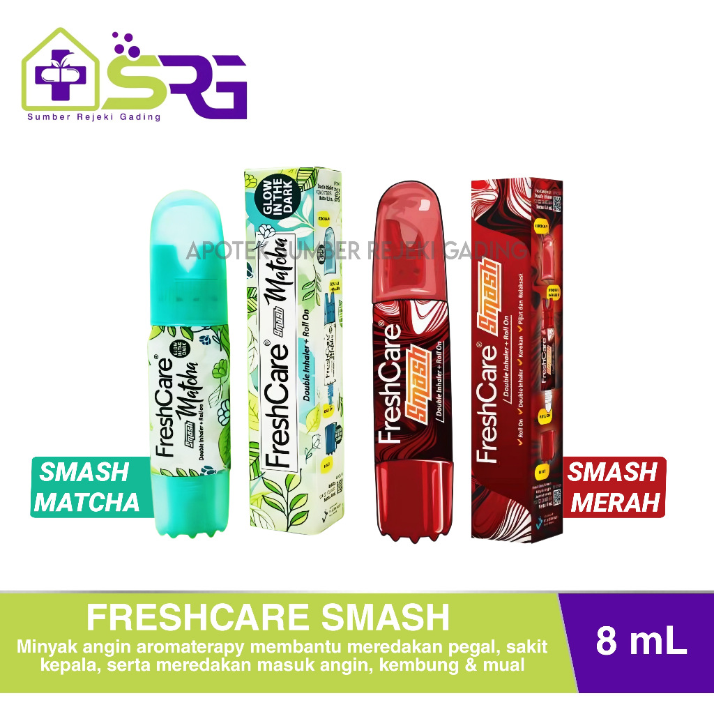 Jual Fresh Care Smash Minyak Angin Roll On Double Inhaler | Shopee ...