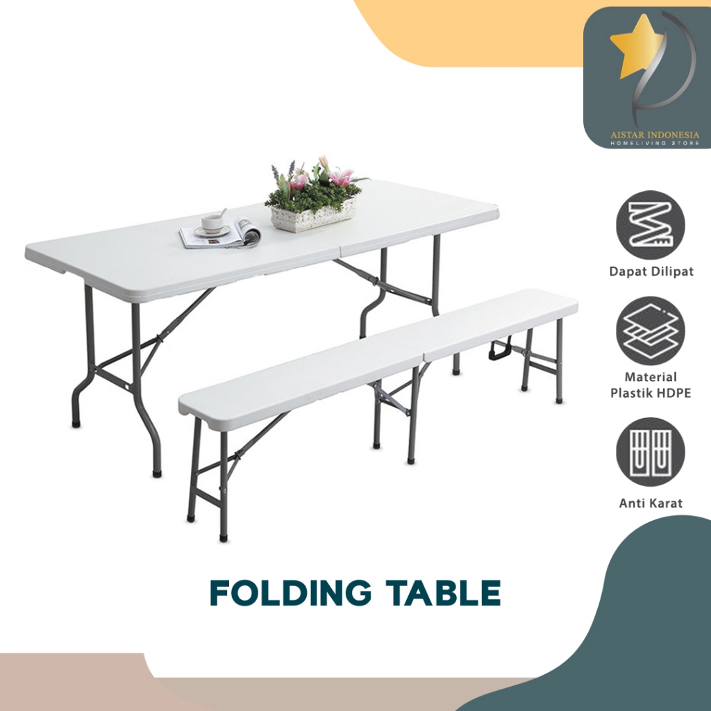 Jual AistarIndonesia - Meja Lipat Kursi Lipat Panjang Meja Kursi ...