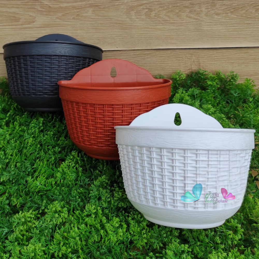 Jual Pot Dinding Tempel Anyam Nara CJP 18 & 20 Motif Rotan Tebal dan ...