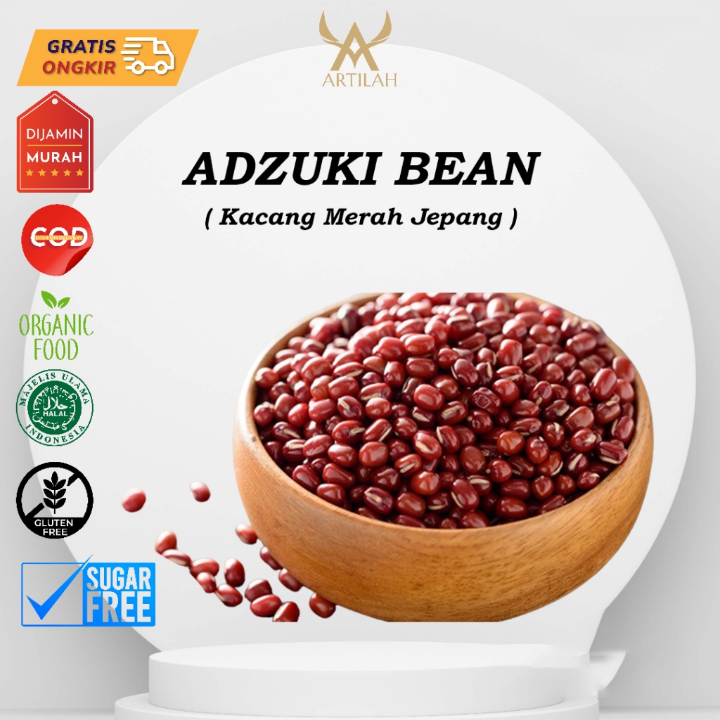 Jual Kacang Merah Jepang 1000gram/1kg / Adzuki Beans Natural / Adzuki Bean | Shopee Indonesia