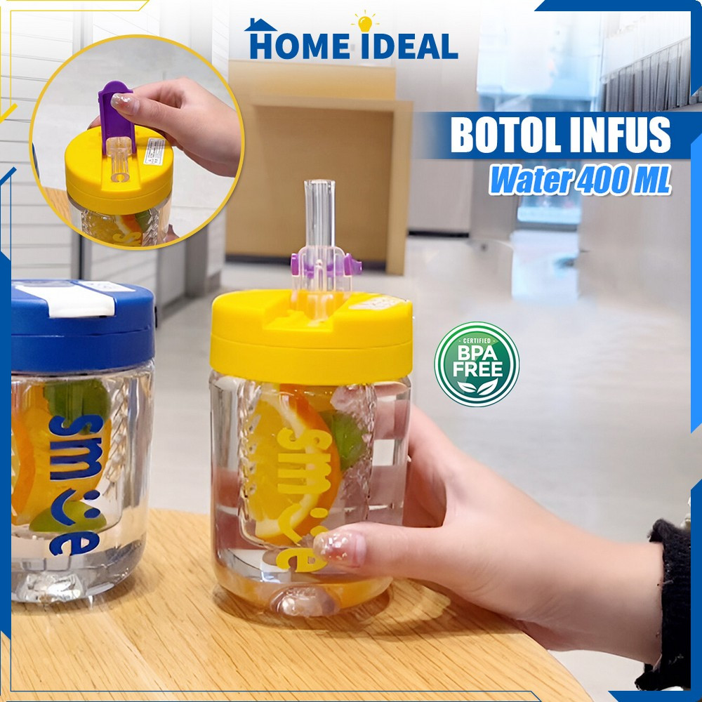 Jual Tumbler Cup Infused 400ML Botol Minum Infus Water Transparan ...