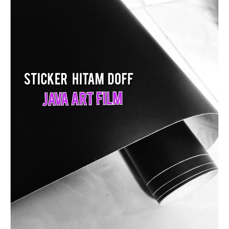 Jual stiker hitam doff / sticker kaca solid / stiker motor / sticker ...