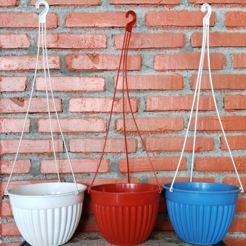 Jual pot gantung ruplas + tali gantungan termurah pot gantung 20 bagus ...