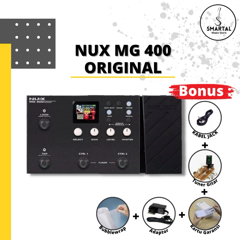 Jual Multi Efek Gitar Nux MG400 MG 400 MG-400 Modelling Guitar Bass ...