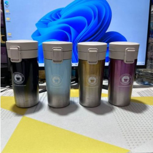 Jual Termos Kopi Gradasi Pelangi/ Mug Kopi Kustom Warna Gradasi ...