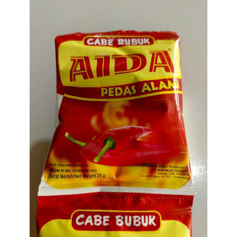 Jual aida bubuk cabe 25 gram | Shopee Indonesia