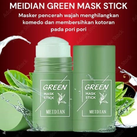 Jual Green Mask Stick Original 100% / Meidian Green Mask Stick / Masker ...