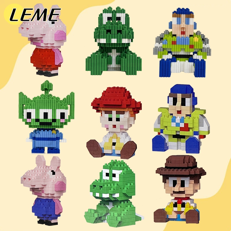 Jual LEME Toy Story Building Blok Mini Blocks Buzz Lightyear Block ...