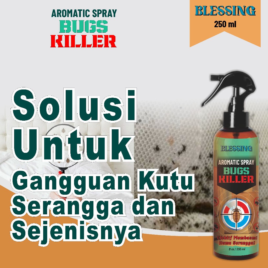 Jual Blessing Spray Pembasmi Serangga Bugs Killer Organik Bahan Alami Pembunuh Serangga Pembunuh ...