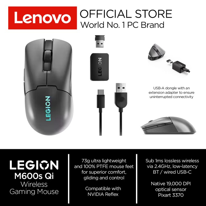 Jual Lenovo Legion M600s Wireless Gaming Mouse | Shopee Indonesia