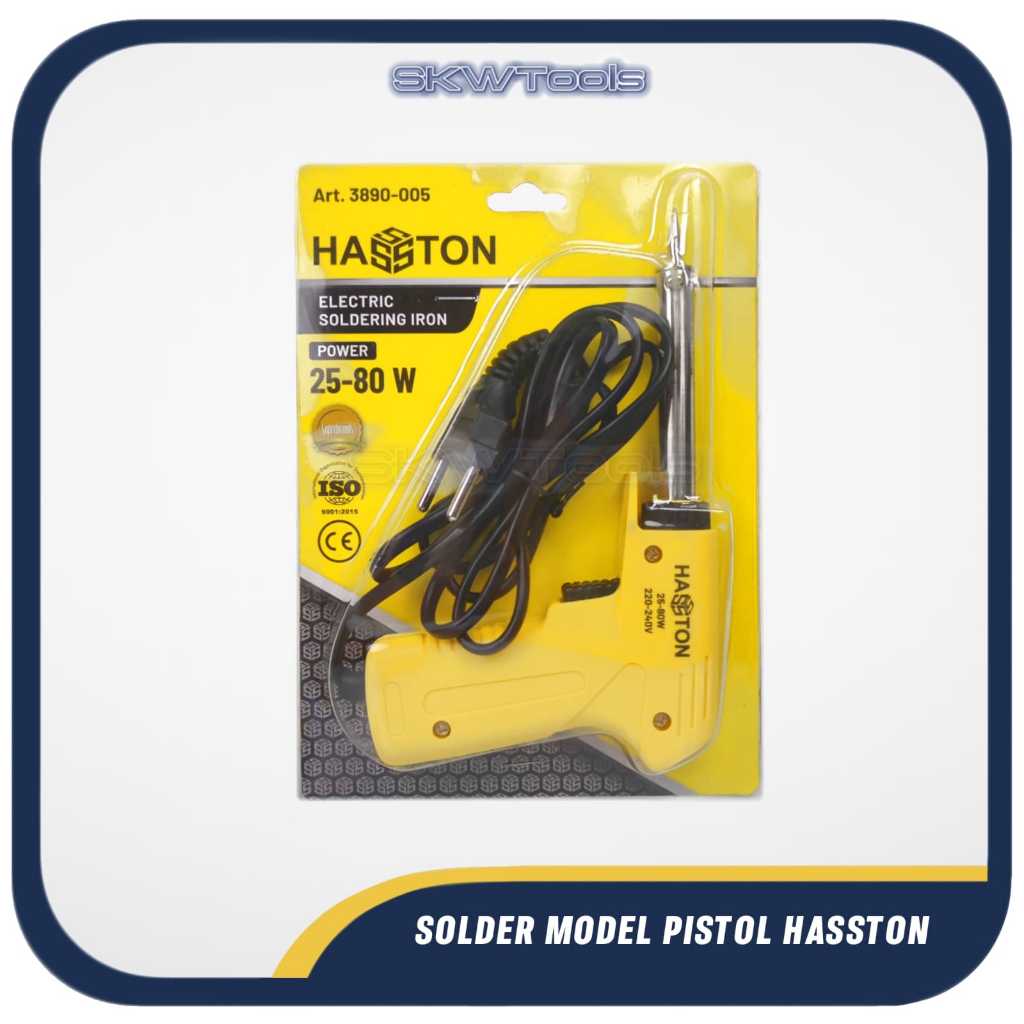 Jual Solder Listrik Handle Plastik Mod Pistol 220 25-80 watt Haston ...