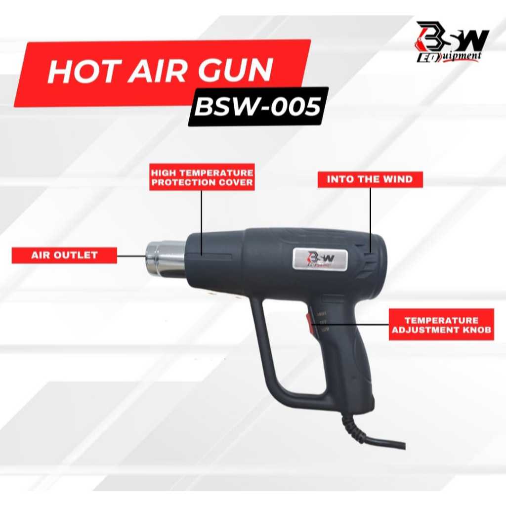 Jual bsw Heat Gun Air Hot Gun Panas Pemanas Segel Sticker Plastik Panas ...