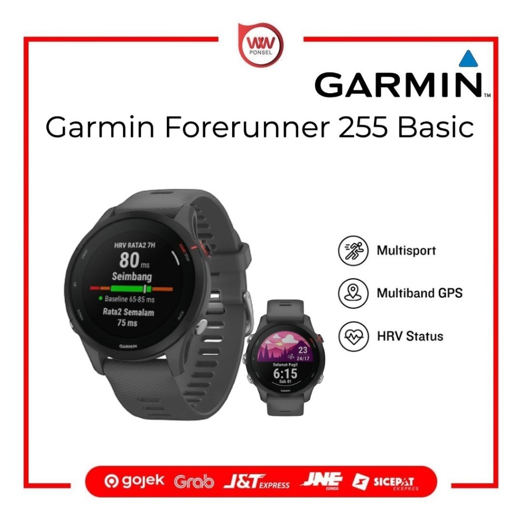Jual Watch Garmin Forerunner 255 Basic Garansi Resmi | Shopee Indonesia