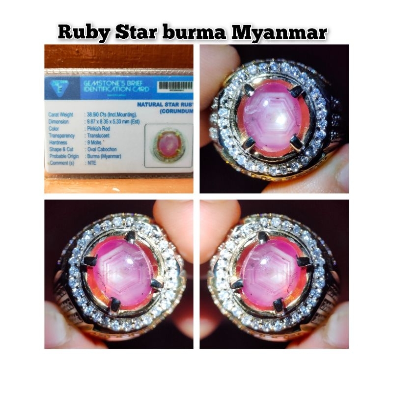 Jual BATU PERMATA RUBY STAR BURMA | Shopee Indonesia