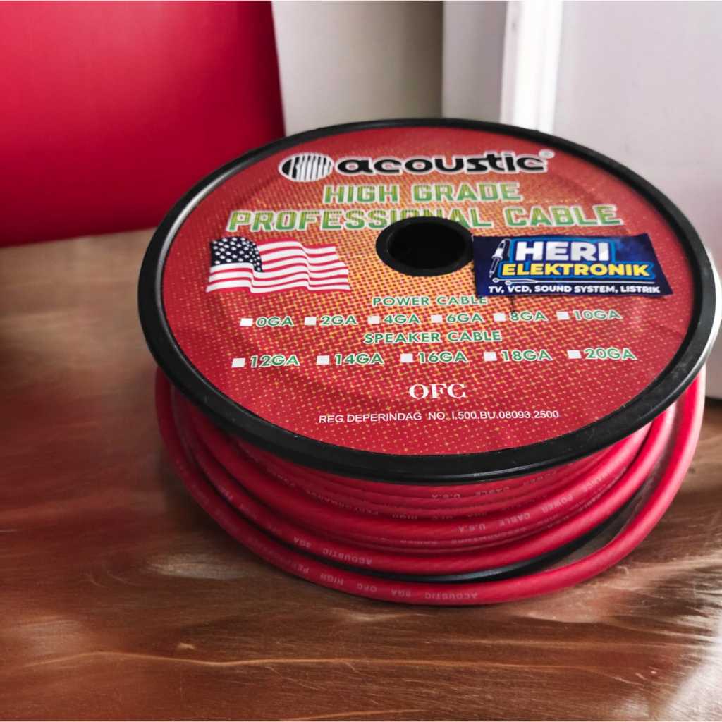 Jual KABEL BODY KABEL LISTRIK KABEL SETRUM KABEL POWER 8AG TEBAL ...