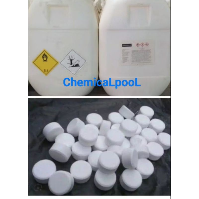 Jual Kaporit tablet kecil kadar 90% 1 pail (50kg) | Shopee Indonesia