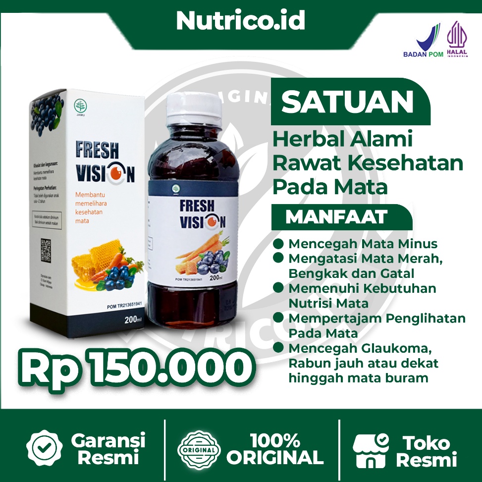 Jual KODE O35N Fresh Vision Madu Multivitamin Atasi Mata Merah ...